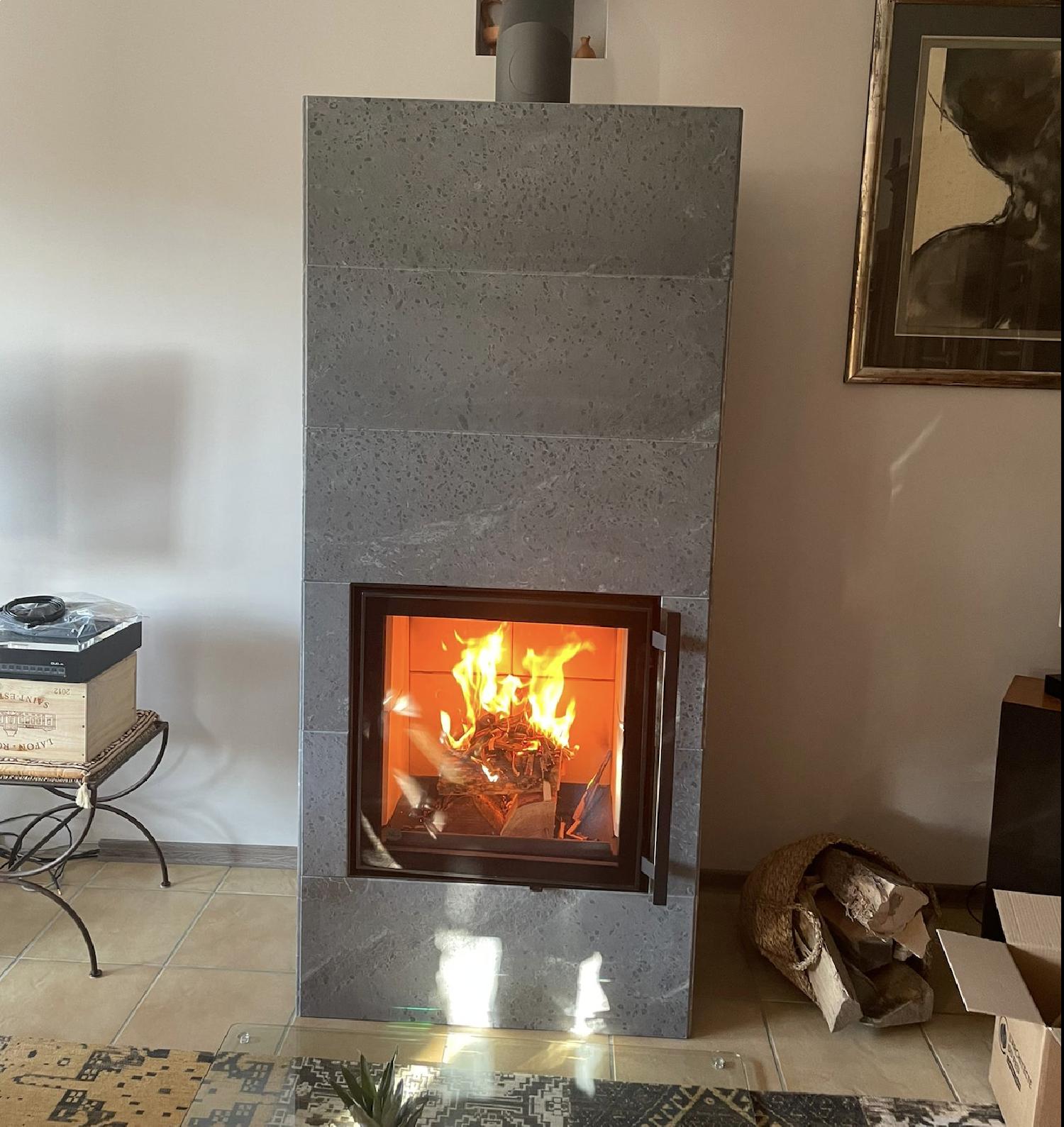 Tulikivi RAITA S - Zeepsteenmassa-houtkachel